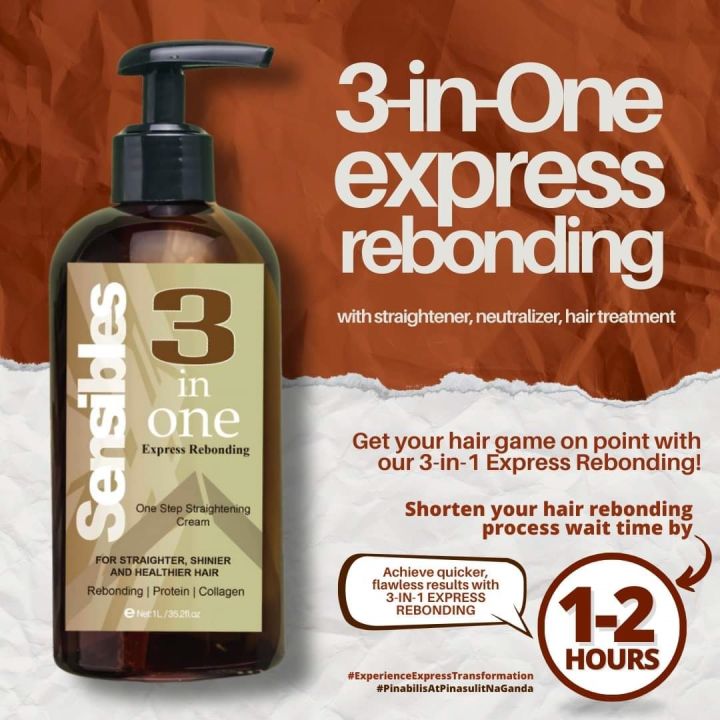 ORIGINAL REBONDING CREAM 3in1 (Rebonding, Protein and Collagen) Fast ...