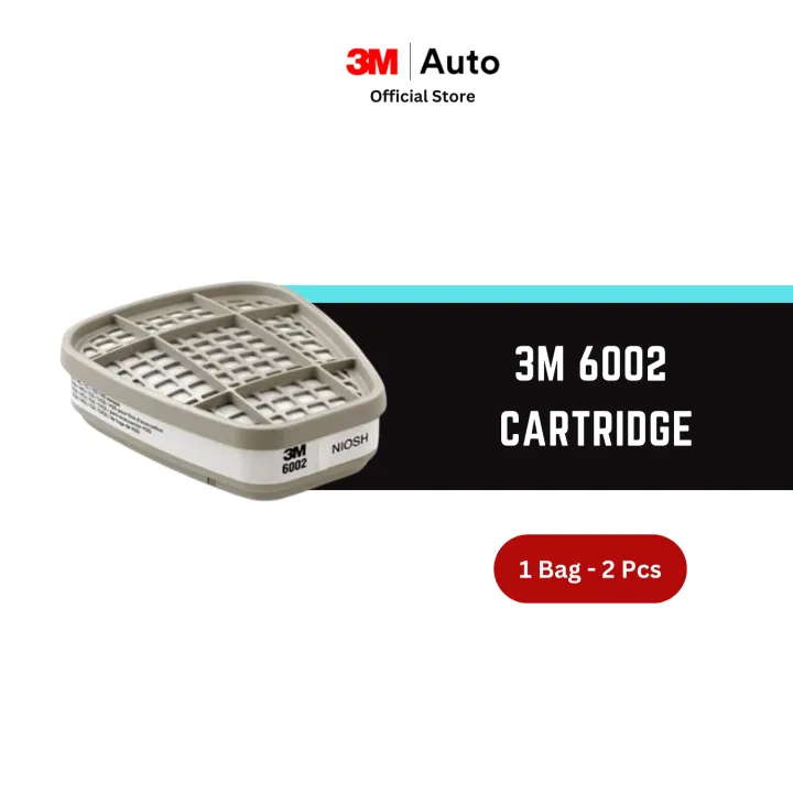 3M 6002 Acid Gas Cartridge Respiratory Protect 1 Bag isi 2 pcs | Lazada ...