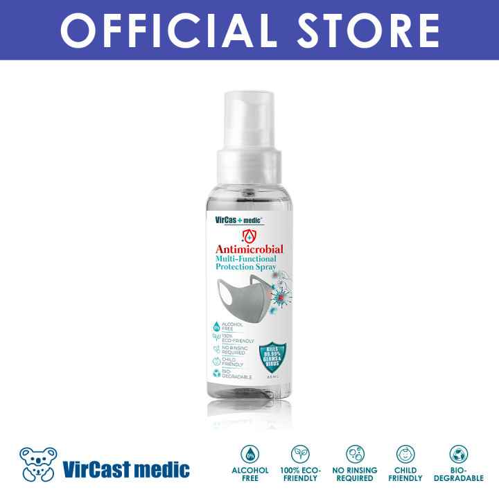 Vircast Medic Antimicrobial Multi-Functional Protection Spray ...
