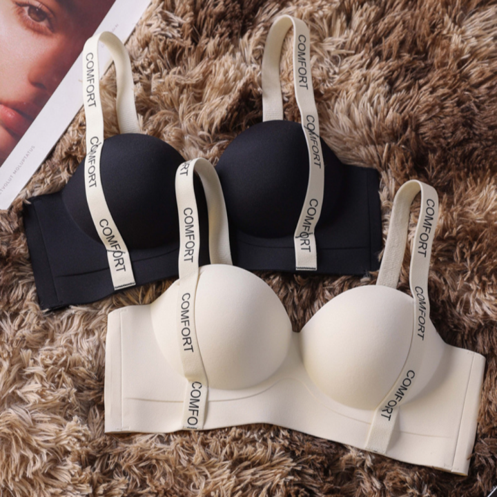 【COD&Fast Delivery】Style Thin Bra Without Underwire Solid Color ...