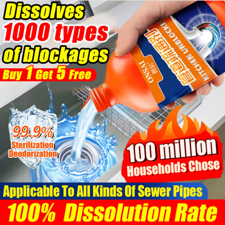 【100% Effective】Powerful Clog Remover Pipe Powerful Draina Buy 1 take 5 ...