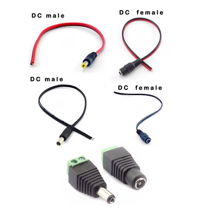 DC Connector 12V DC connector Male Female - Pigtail Male Female ...