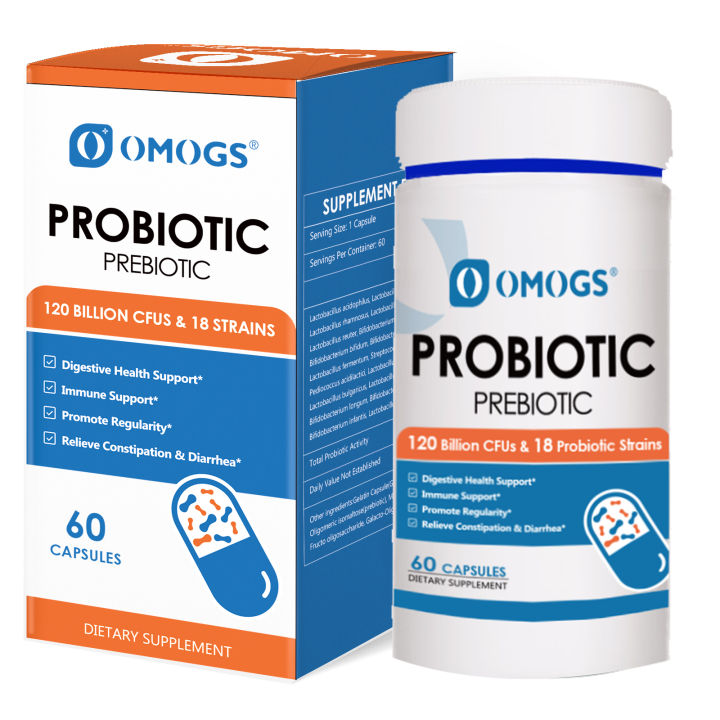 OMOGS probiotics capsule - home probiotics 60 capsule Digestive health ...