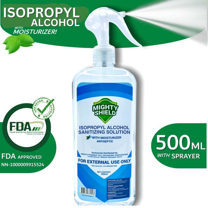 Mighty Shield Isopropyl Alcohol with Moisturizer Alcohol Spray - ISO ...