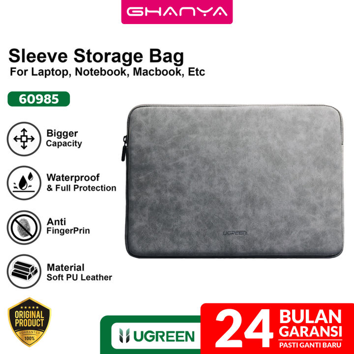 UGREEN Pouch Sleeve Case Laptop Macbook Tas Laptop Leather Premium 13 ...