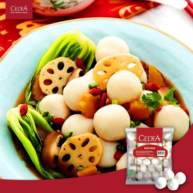BASO IKAN CEDEA 500GR BAKSO FISH BALL SIZE SEDANG ISI 35 PCS HALAL ...