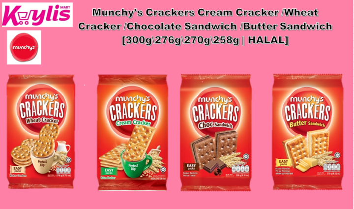 Munchy's Crackers Cream Cracker /Wheat Cracker /Chocolate Sandwich ...
