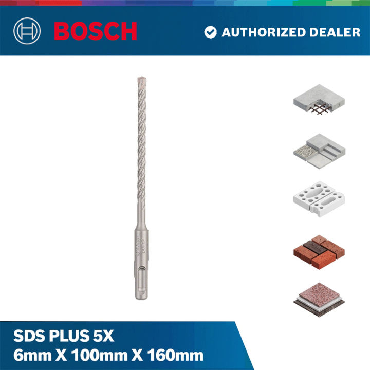 Bosch SDS PLUS 5X - 6mm X 100mm X 160mm | Lazada PH