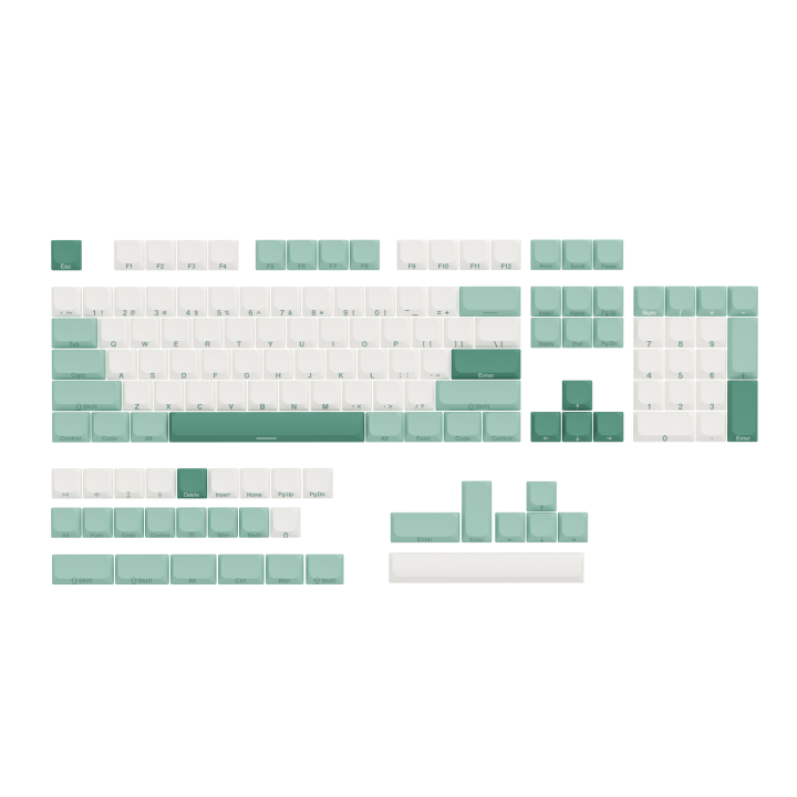 GATERON Low Profile Nature Keycap Set JWA Profile PBT-5 face Dye pad ...