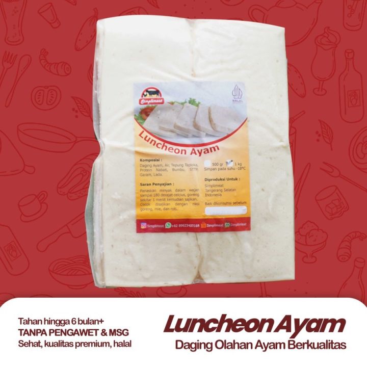 Simplimeat Chicken Luncheon, Spam Daging Ayam 1000 gram | Lazada Indonesia