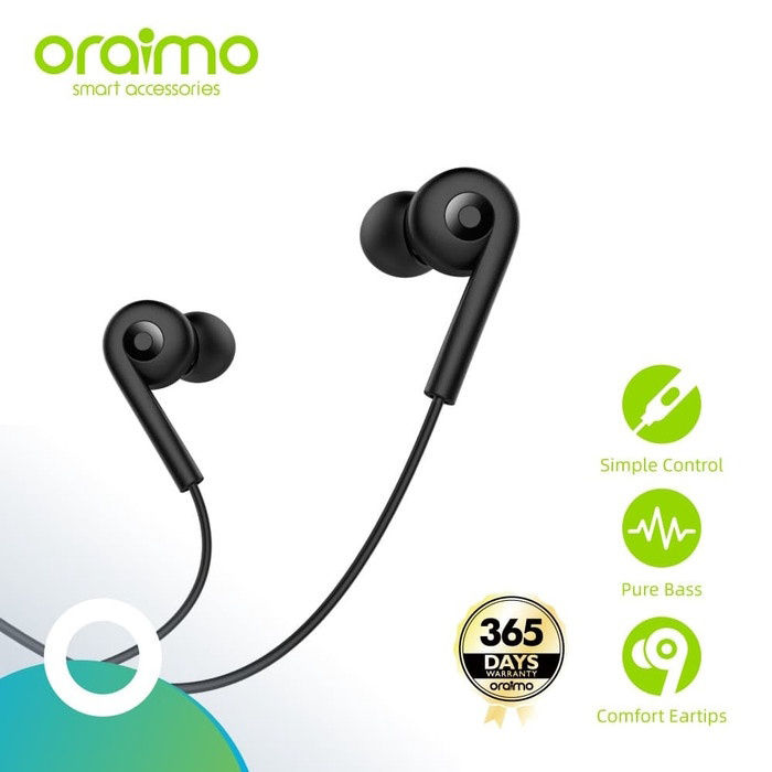 Oraimo Conch Strong Bass Earphone OEP-E10 - White - Hitam | Lazada ...