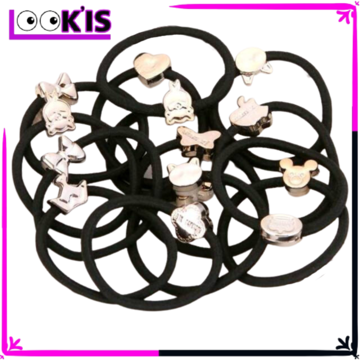 IKAT RAMBUT KARET WANITA KOREA KARET SIMPLE ELEGAN KARET IKAT WARNA ...