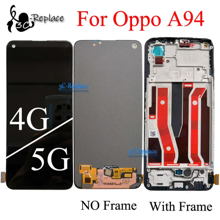 AMOLED/TFT black 6.43inch for Oppo A94 4G 5G cph2203 cph2211 LCD display touch screen digitizer ...