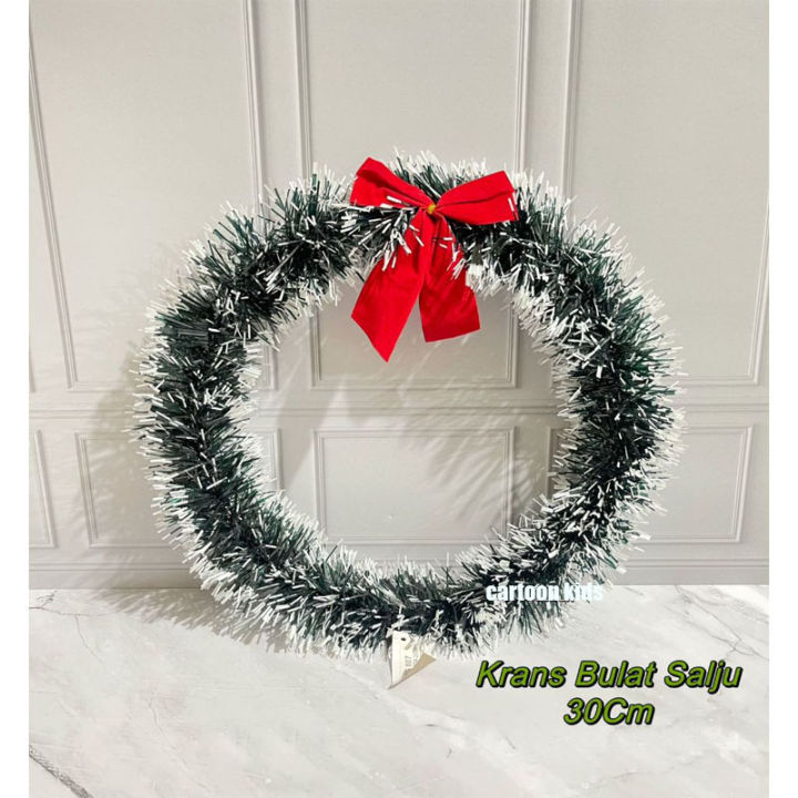 Hiasan Krasn natal 30 cm / dekorasi natal / ornamen natal / Krans natal ...