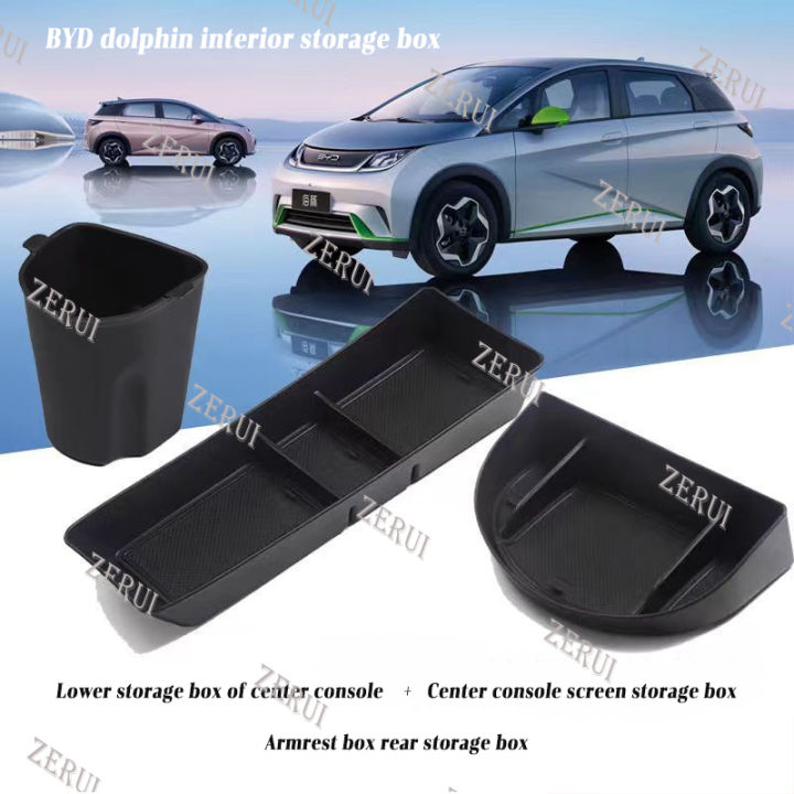 ZR For BYD dolphin Armrest box rear storage box BYD dolphin Center ...