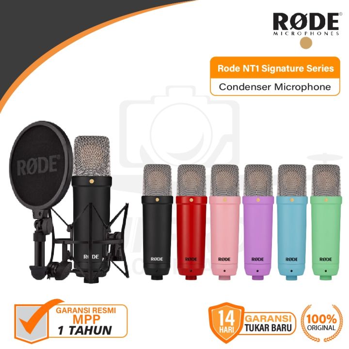 Rode NT1 Signature Series Large-Diaphragm Condenser Microphone NT-1 | Lazada Indonesia