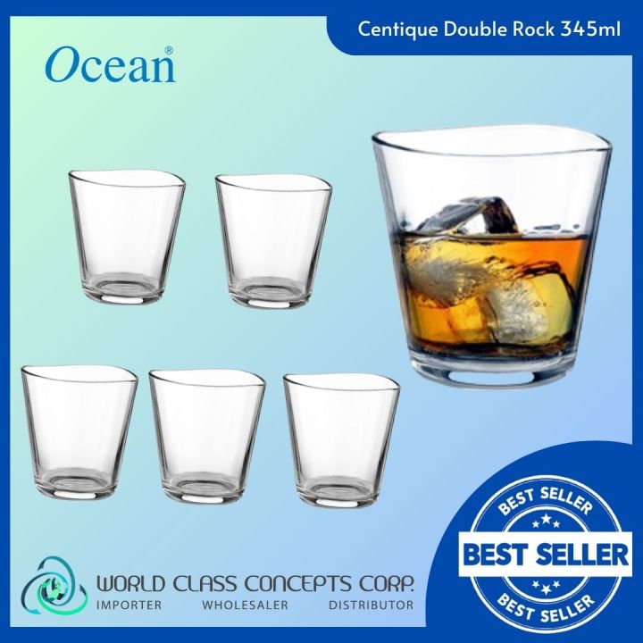 Ocean Glass Centique Double Rock 345ml ( Set of 6)(SM) | Lazada PH
