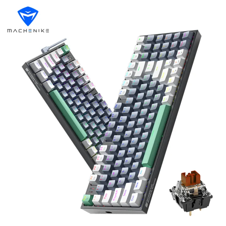 Machenike K500 Mechanical Keyboard RGB Backlit Hot-Swappable wired ...