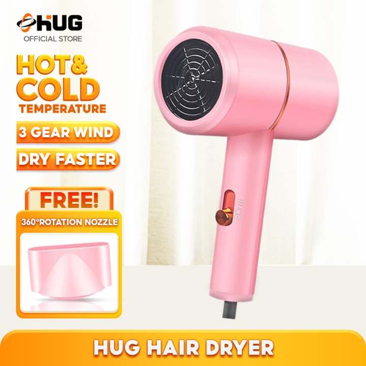 HUG Hair Dryer Mini Travel Compact Hair Salon Style Blower Electric ...