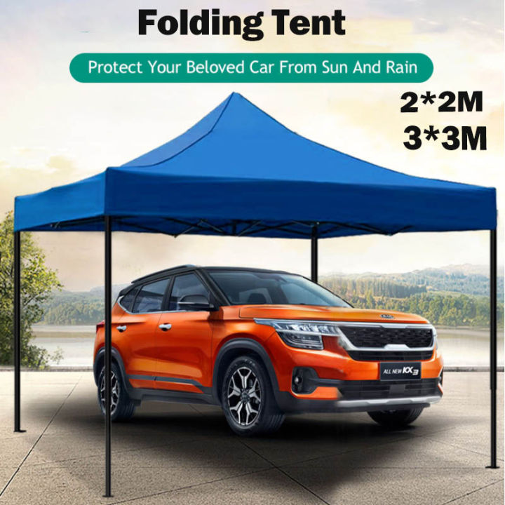 Folding canopy tent, waterproof and sunproof four-season tent 2*2/3*3M ...