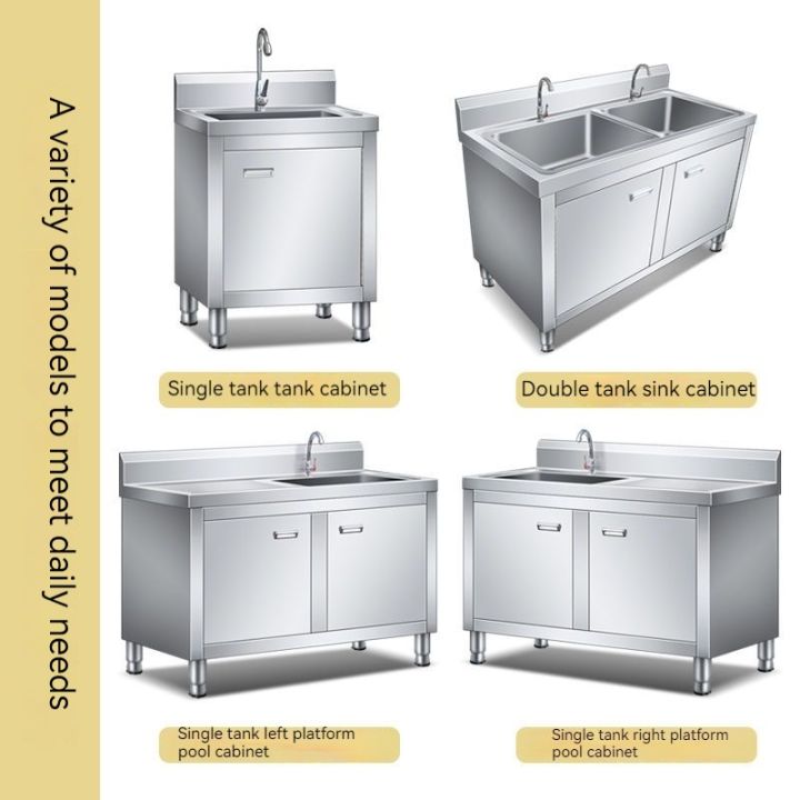 Ready Stock Stainless Steel Single Bowl Sink With Drainboard / Mangkuk ...