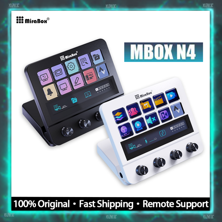 MBox N4 Stream Deck 10-Key Visual ro Keyboard Adjustable Stand Touch ...