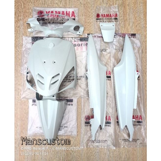 body full set alus mio sporty original yamaha 5tl warna putih | Lazada ...
