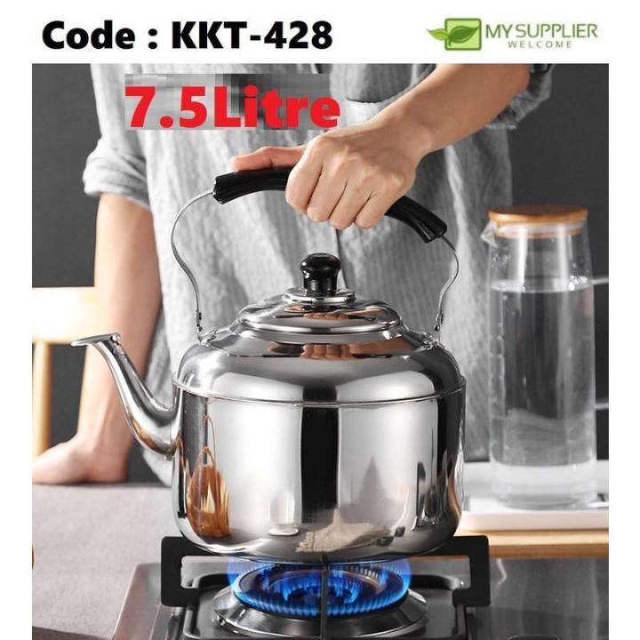 KKT-428 7.5L Stainless Steel Kettle Thickened Gas Whistle Kettle | Lazada