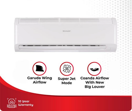 SHARP AC AHA 07BEY 3/4 PK R32 Air Conditioner low watt | Lazada Indonesia