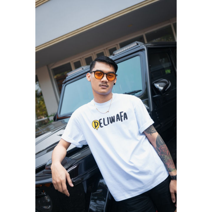 (Bisa COD) Original Deliwafa - Oversize Unisex T-Shirt Deliwafa Senyum ...