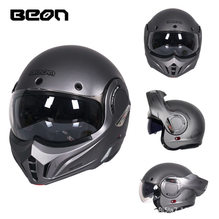 BEON B-707 Motorcycle Helmet Men's And Women's Motorcycle Winter Anti ...