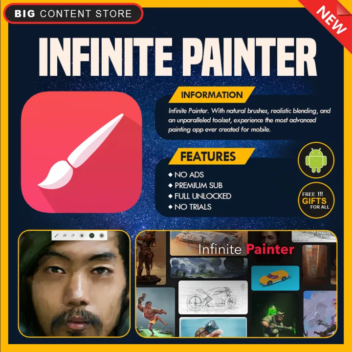 Infinite Painter MOD for Android Lifetime Premium | Modded to Pro Feature | Safe to use | Lazada