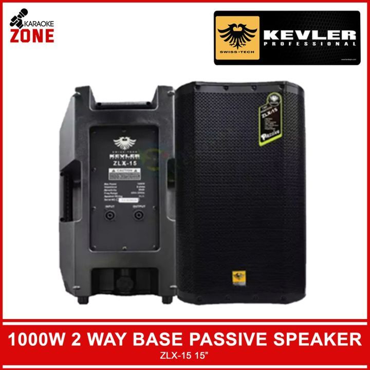 Kevler Original ZLX-15 15 inches 1000W 2 Way Bass Reflex Passive Speaker | Lazada PH