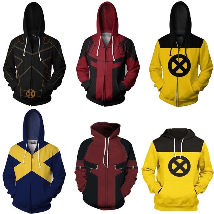 X-Men Costume Unisex Casual Hoodie Sweatshirt Cos Wolverine Deadpool ...