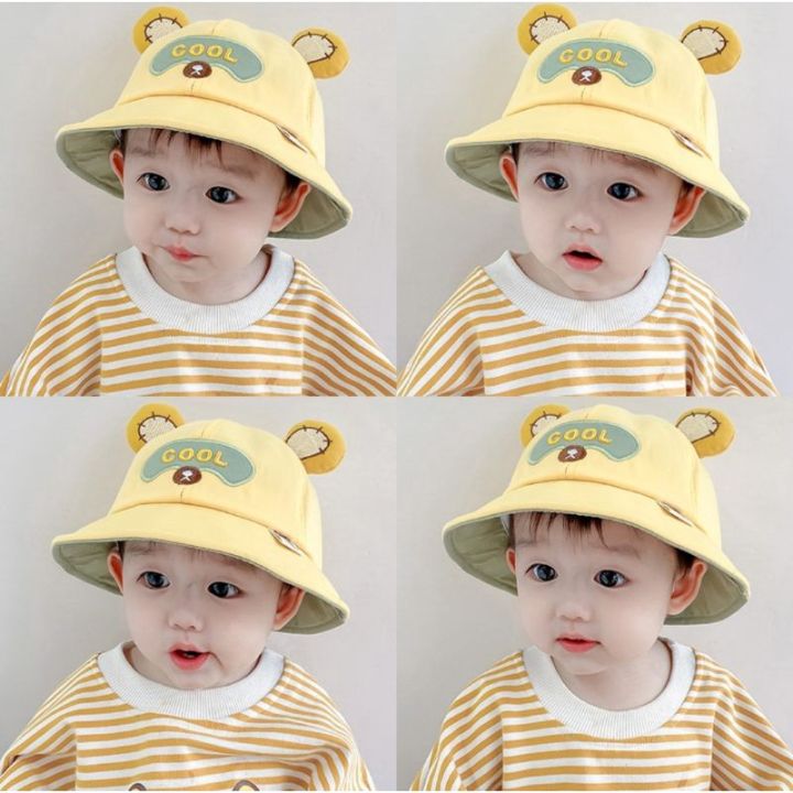 [พร้อมส่ง] หมวกบักเก็ตสำหรับเด็ก 4เดือน-2ปี รอบหัว:48-50 cm. หมวกแฟชั่น ...