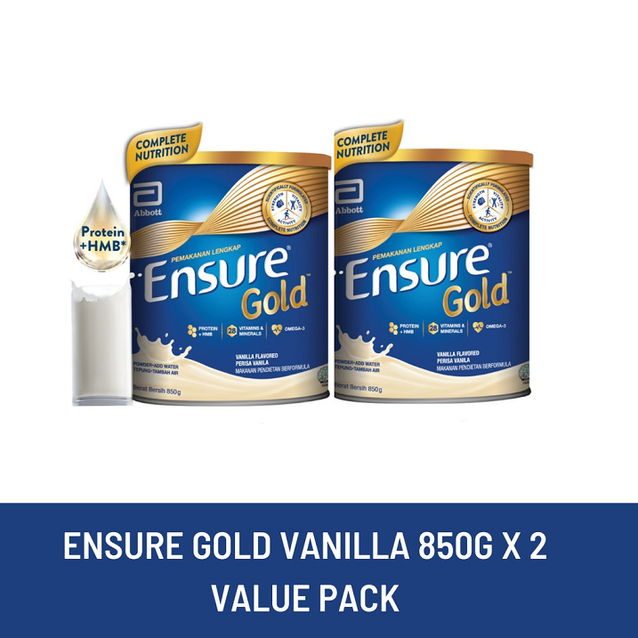 2x Ensure Gold vanilla 800g | Lazada