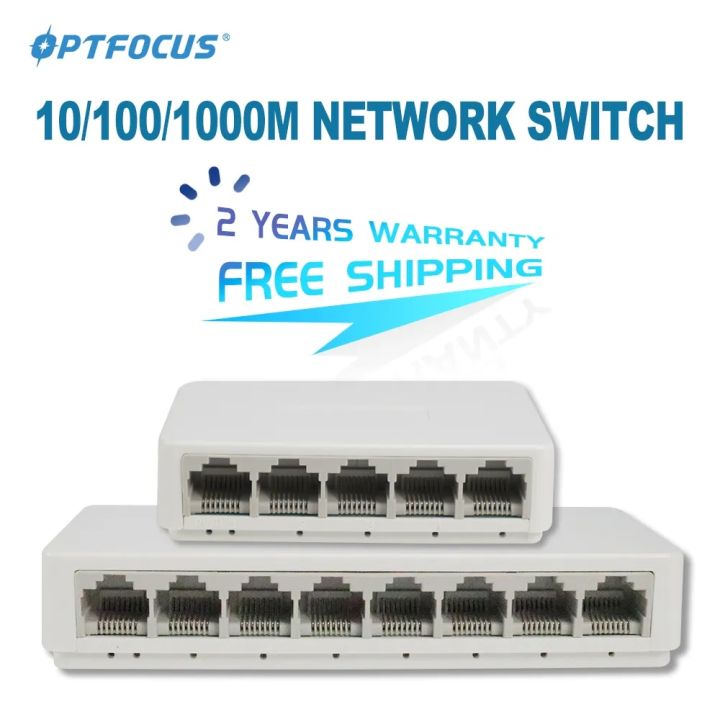 OPTFOCUS 5 8 Ports UTP RJ45 Gigabit Ethernet Switch 1000 Mbps Mini ...