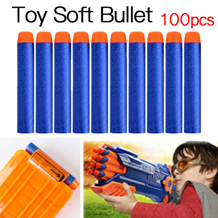 100pcs 7.2cm eva bullet dark blue soft bullet gun bullet toy gun elite ...