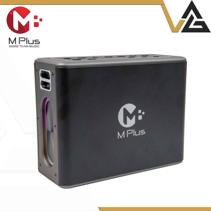MPLUS M8 PRO ลำโพง บลูทูธ เบสดัง ไมค์ลอย คู่ Aux USB Type-C 120W แบตอึด ...