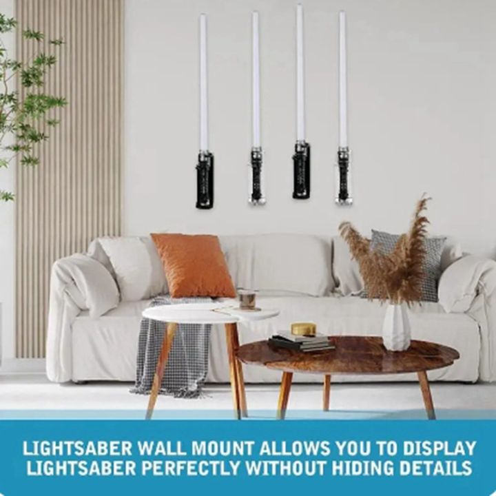 Acrylic Clear Light Saber Stand Wall Mount Storage Rack with Screws for ...