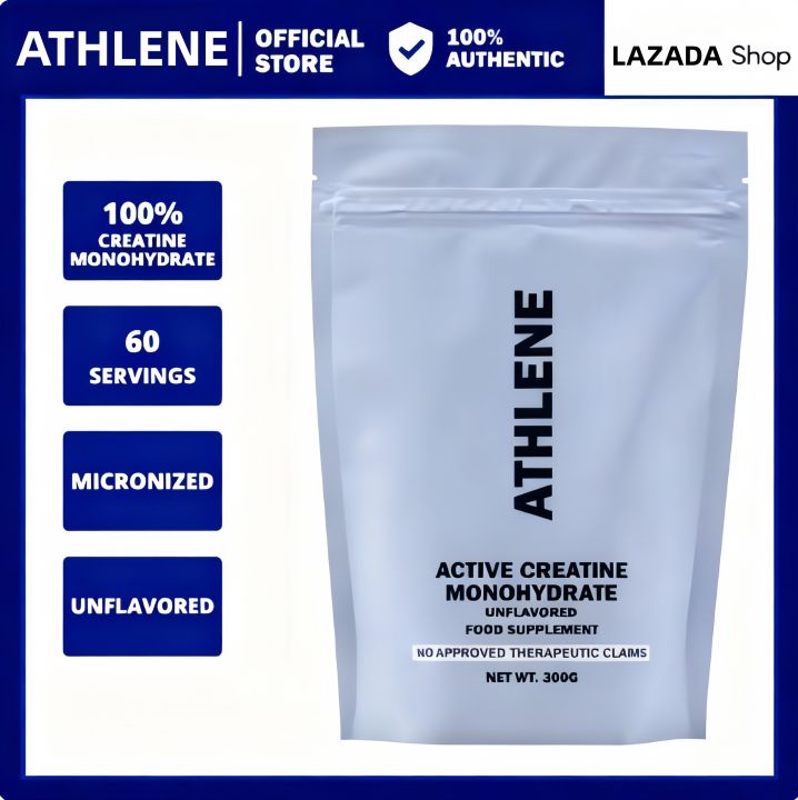 ATHLENE Creatine Monohydrate 300g - Micronized, Unflavored, Post ...