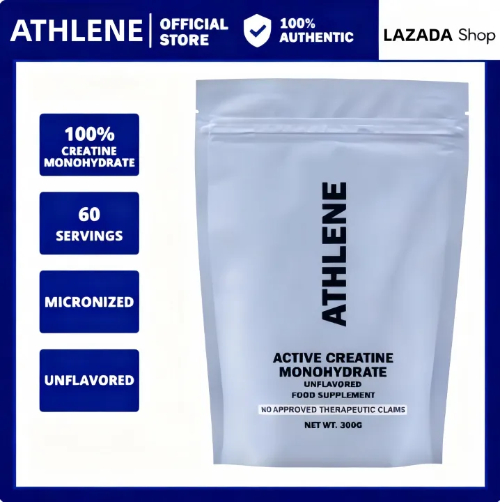 ATHLENE Creatine Monohydrate 300g - Micronized, Unflavored, Post ...