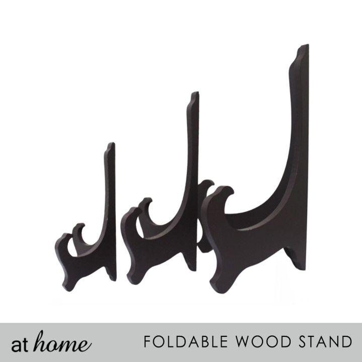 At Home 1pc Wood Frame Stand, Easel Photo Clock Stand, Displays Picture ...