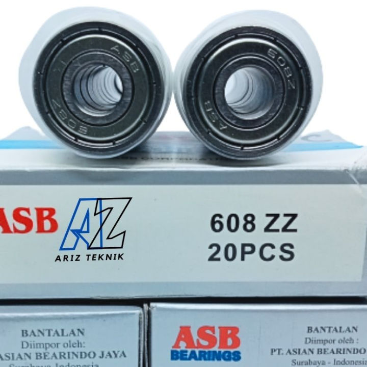 608 Zz Bearing Laher Asb Tutup Besi Ganda | Lazada Indonesia
