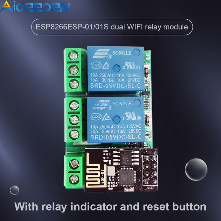 【Ready Stock】Original Aideepen ESP8266 ESP-01/01S DC5V WIFI Relay ... 【Ready Stock】Original Aideepen ESP8266 ESP-01/01S DC5V WIFI Relay ...