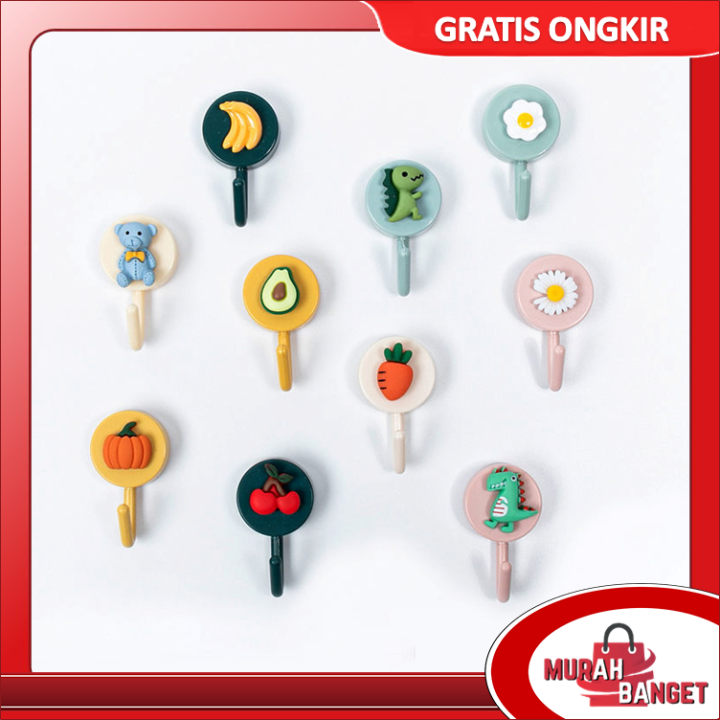 Murah Banget - Hook Dinding / Gantungan Hook Karakter 3D / Gantungan ...