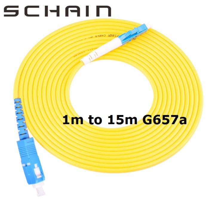 Sc Upc Lc Upc Patchcord 1m To 15m Fibra Optical Patch Cord 2.0mm Pvc G657 Fiber Jumper Sm Ftth ...