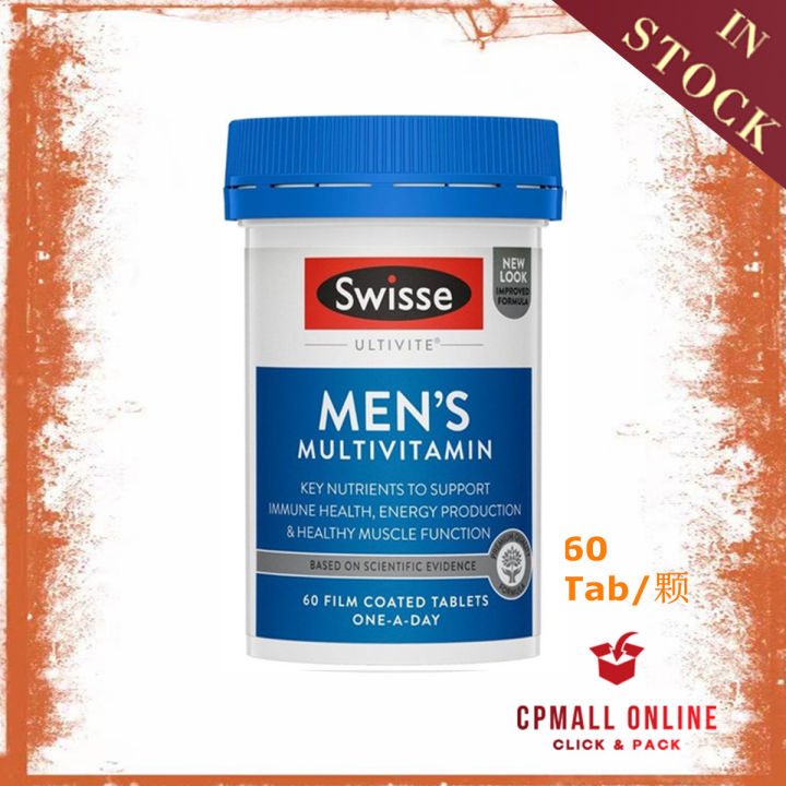 [Expiry Date: 05/2026] Swisse Men's Ultivite Multivitamin 男性综合维生素群 ( 60 Tablets ) ( Made In ...