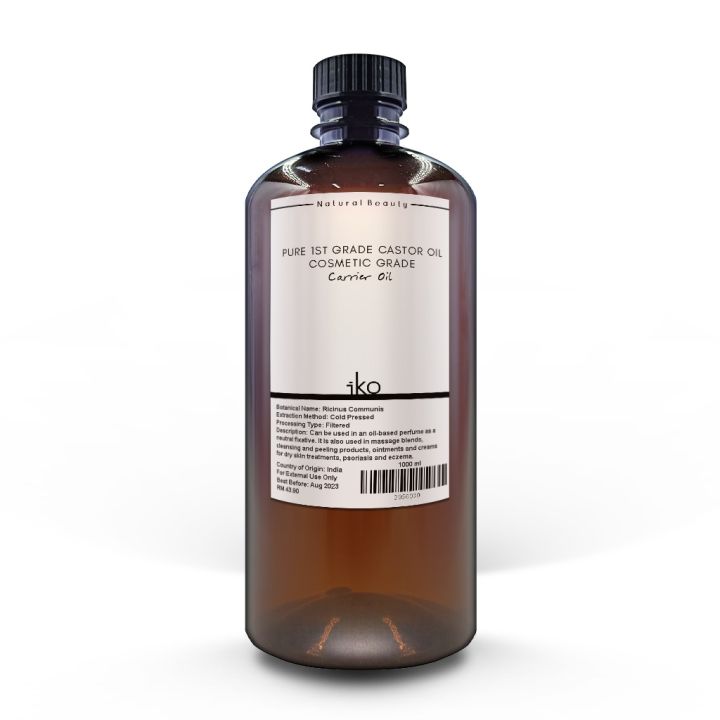 ♭Pure 1st Grade Castor Oil Cold Pressed 1L - Hexane free | Lazada
