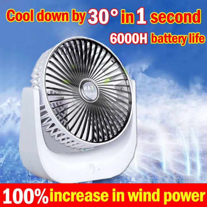 Can blow 3 meters away rechargable electric fan 2-speed wind for ...